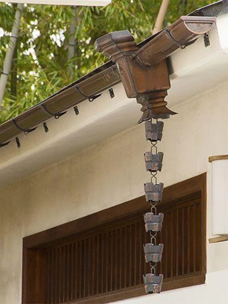 Customized-Water-Guide-Chain-Rain-Bell-Temple-Courtyard-Purple-Copper ...