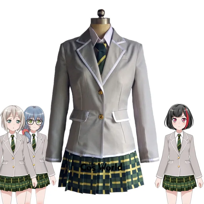 BanG Dream! Mitake Ran Asahi Rokka Aoba Moca Winter School Uniform ...