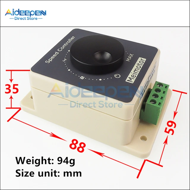 Waterproof DC Motor Controller 20A Waterproof DC 10–60V 20A PWM Motor ...