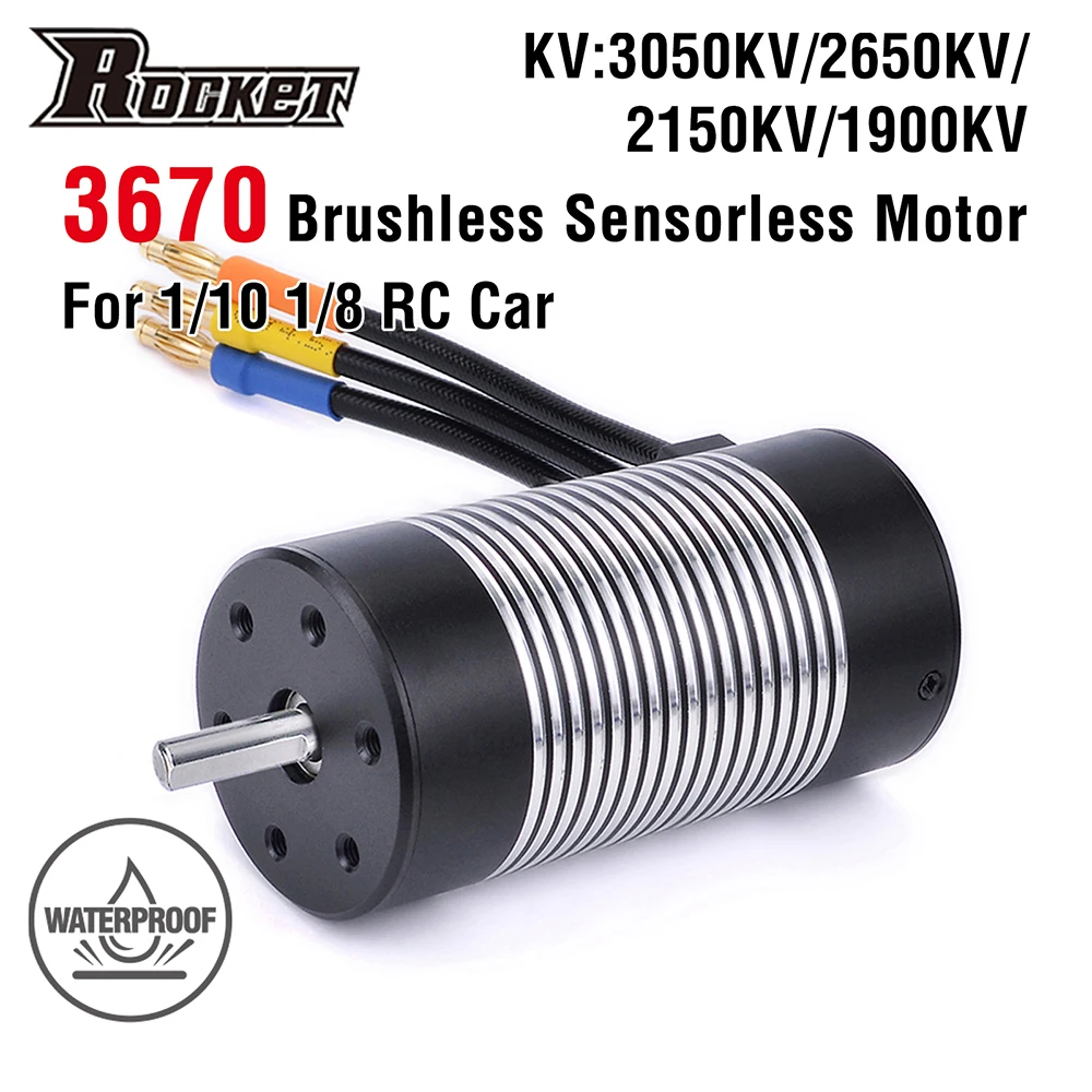 Rocket-3670-Waterproof-Brushless-Sensorless-Motor-3050KV-2650KV-2150KV-1900KV-for-1-8-1-10 ...