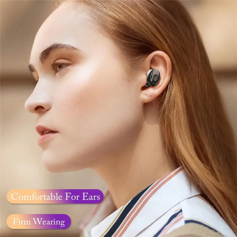Беспроводные наушники IPX7 водонепроницаемые 5D TWS Bluetooth 5,0 ...