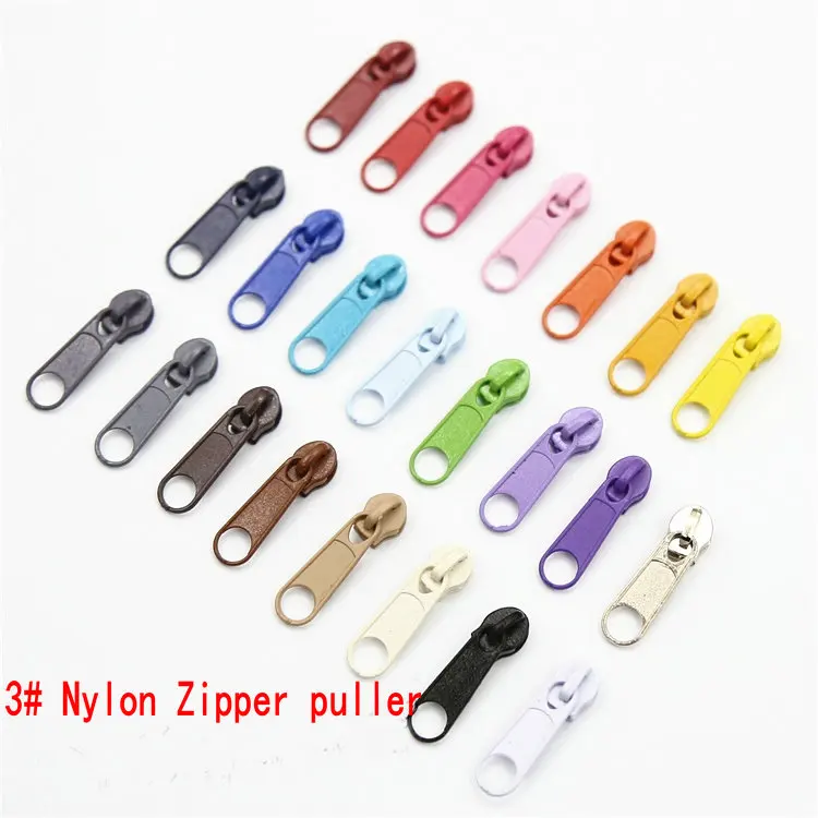 3-Colorful-Nylon-Zipper-Puller-DIY-Sewing-Home-Textile-Craft-Zipper ...