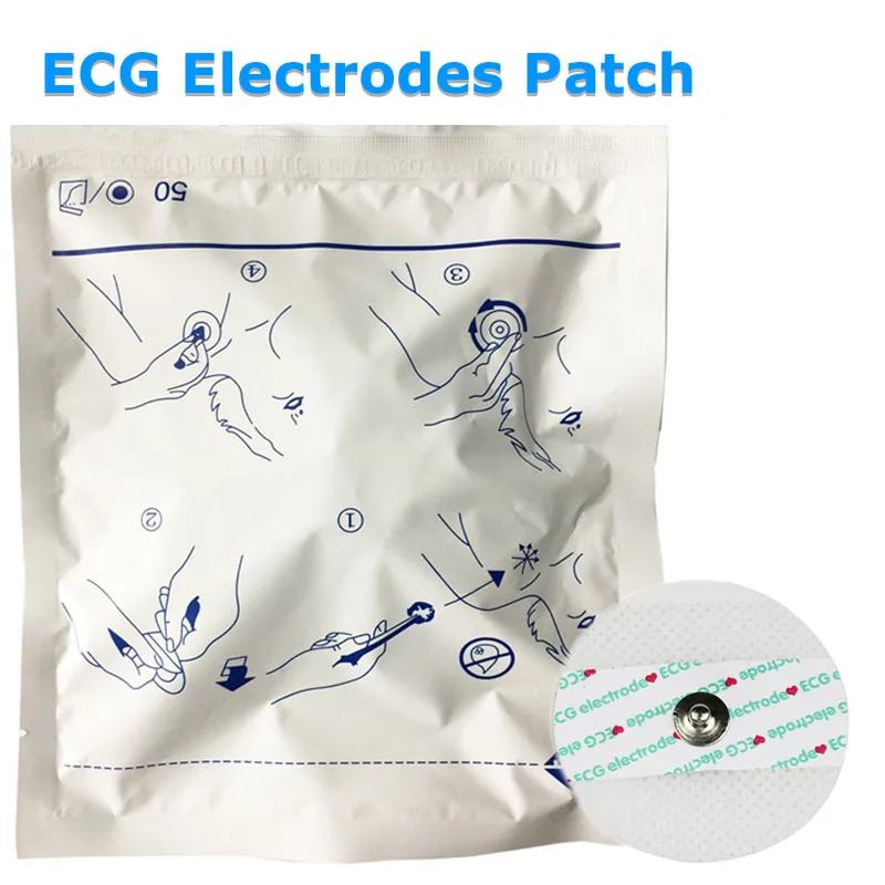 20pcs Disposable Ecg Monitor Ekg Electrodes Medical Electrode Patch Ekg ...