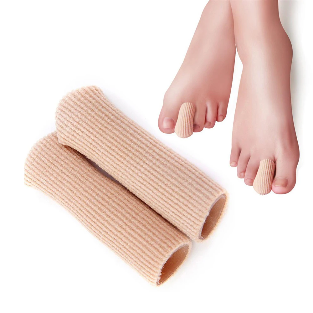 Toe Cushion Tube Toe Tubes Sleeves Soft Gel Corn Pad Protectors, Finger ...