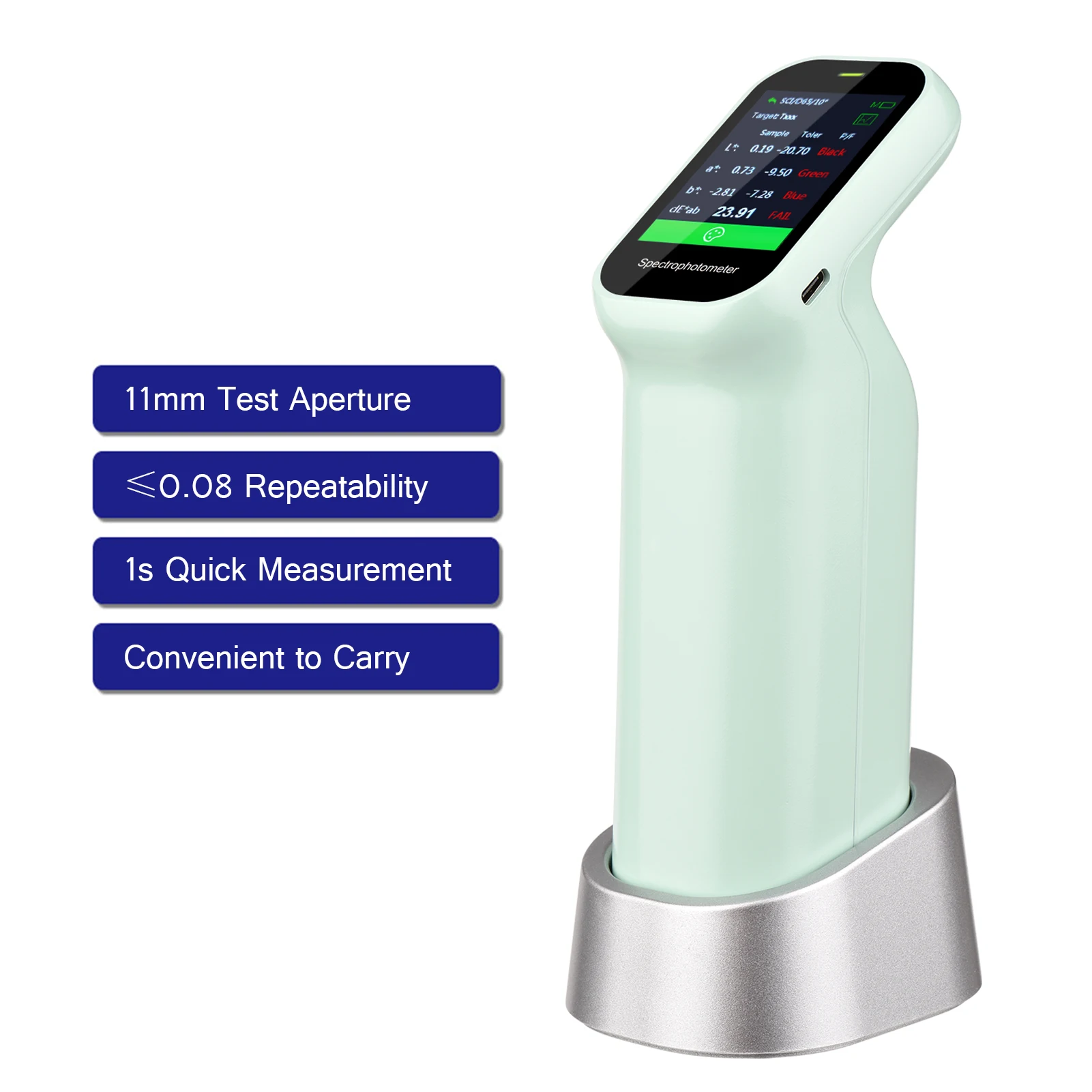 Handheld Spectrophotometer Auto Calibration Color Difference Tester ...