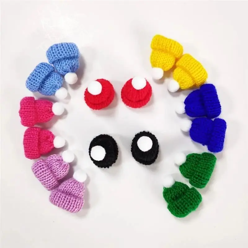 10pcs-Mix-Color-Mini-Knitting-Hats-Doll-Hats-Decor-DIY-Party-Home ...