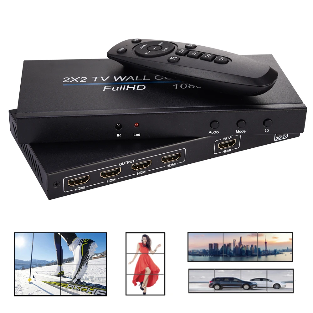 2X2-4-Channel-Video-Wall-Controller-1-HD-Input-4-HD-Output-2X1-3X1-4X1 ...