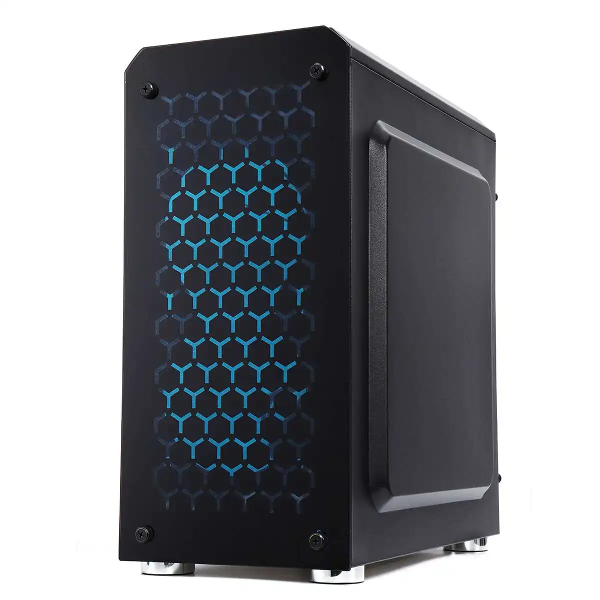 Mini ATX Gaming Computer PC Cases Towers Glass Panel Desktop Computer ...