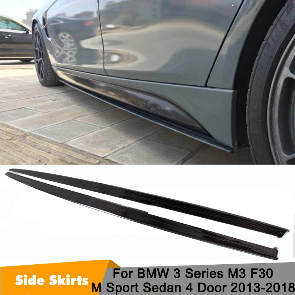 Extension Side Lip F30 Carbon Fiber Side Skirt Extensions For Bmw F30 3 ...
