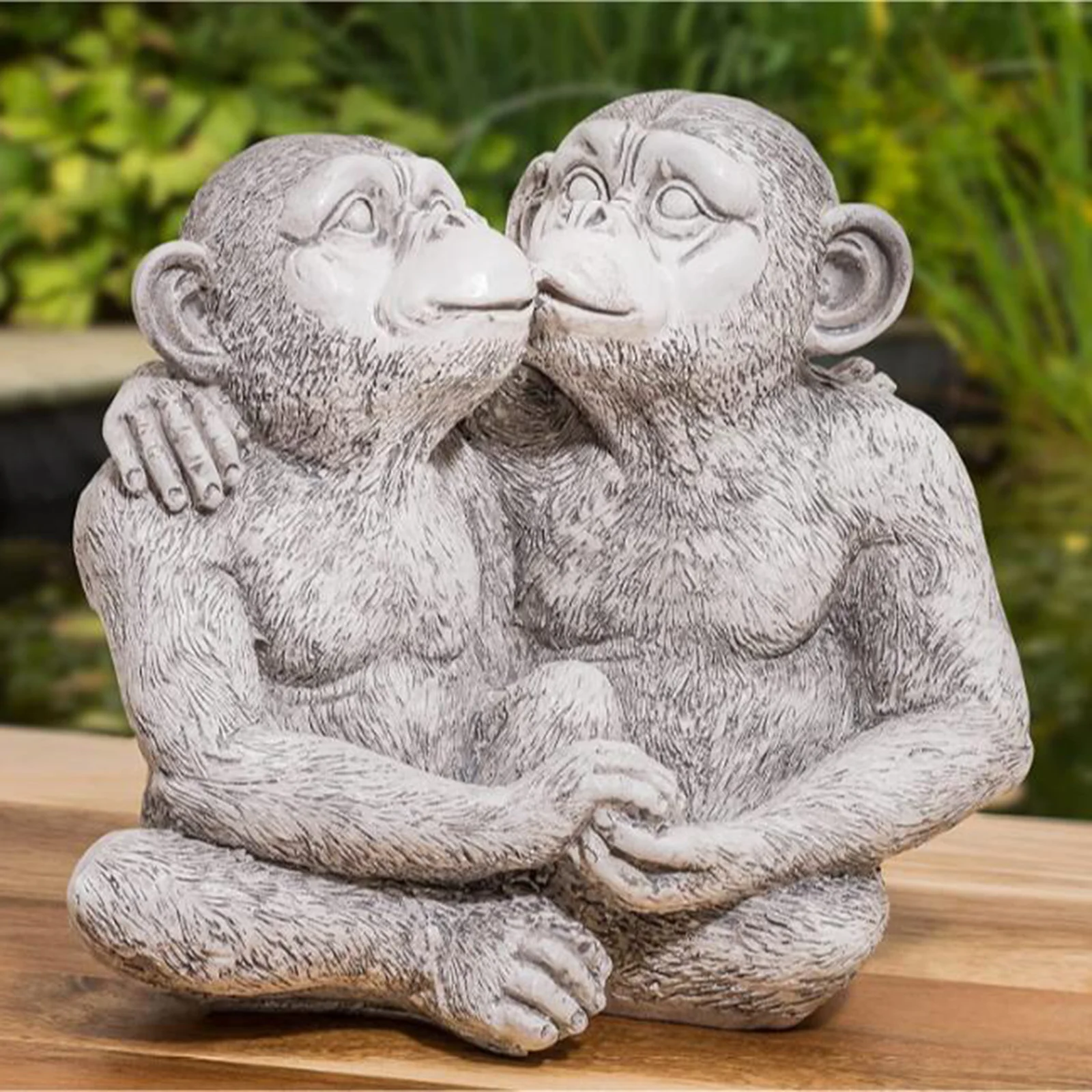 Cute Monkeys Kissing