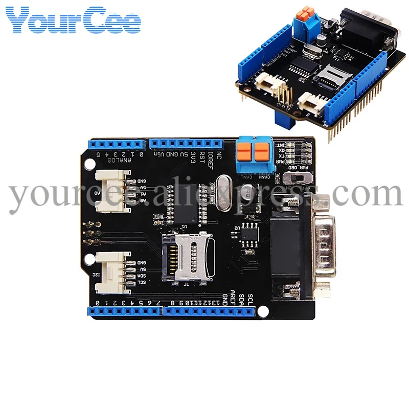 CAN-BUS Shield V2 Bus Expansion Board Module IIC I2C and UART For Arduino