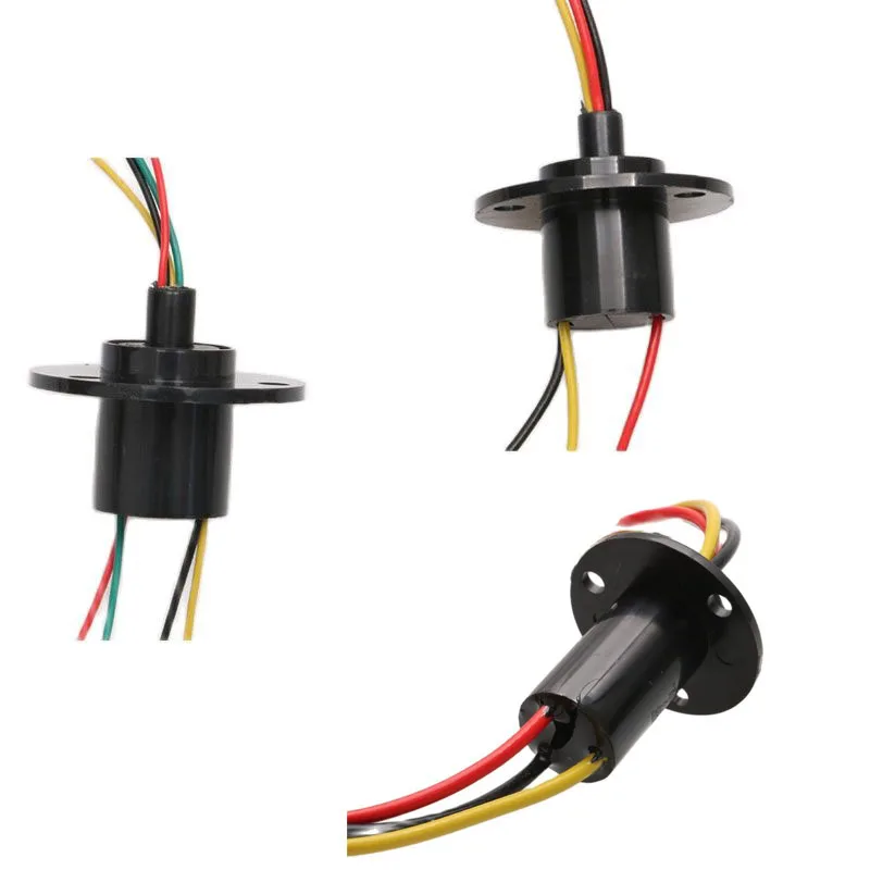 22mm 5A/10A/15A/30A Wind Energy Slip Ring 2/3/4/6/8/12 Wire Channel ...