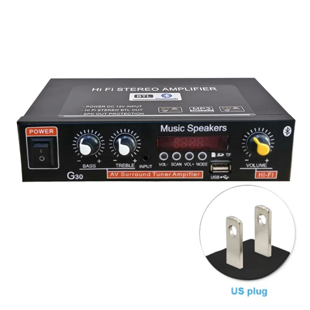 Two channel home theater amplifier systems