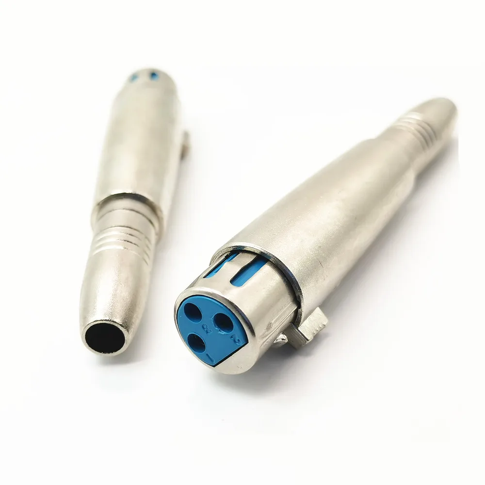 Microphone Adapter MIC 3-Pin XLR Female to 1/4 Inch 6.35mm Stereo ...