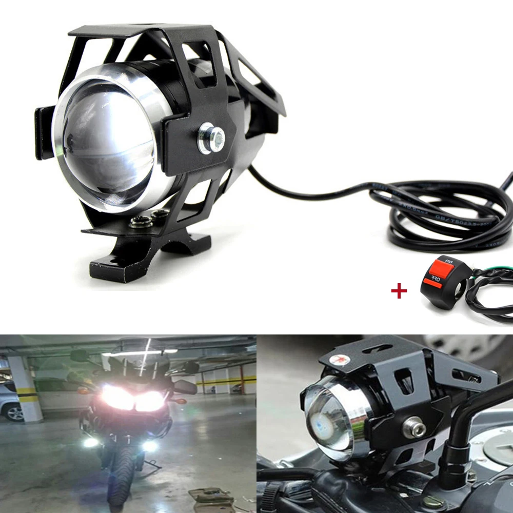 Newest-Motorcycle-Headlight-U5-Led-Spotlight-Auxiliary-Lamps-For-Yamaha ...