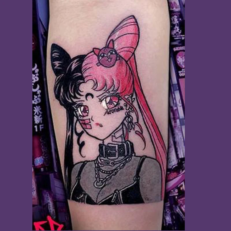 Sailor Moon Crystal Flower Tattoo
