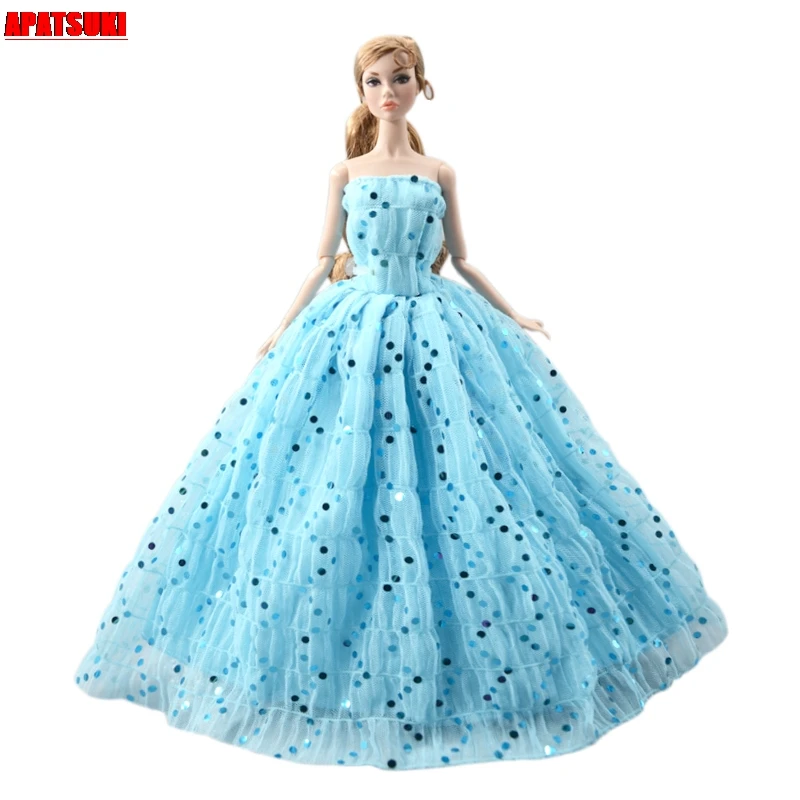 BARBIE sequin dress/Barbie outfit/Barbie party dress/Blue Green barbie ...