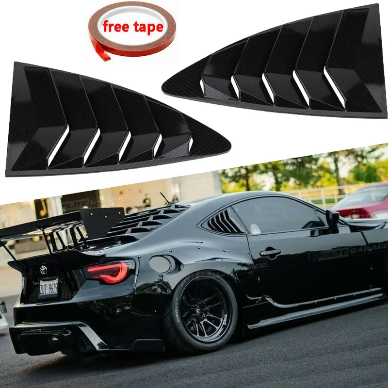 SDAO-2-Pcs-Set-Rear-Quarter-Window-Louvers-Spoiler-Panel-For-Scion-FRS ...