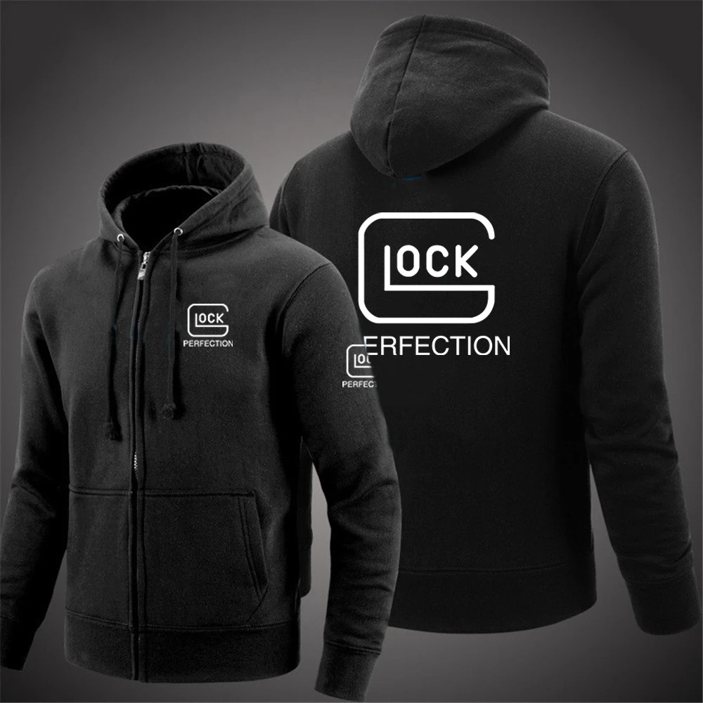 Glock Perfection tiro masculino com capuz jaqueta manga comprida ...