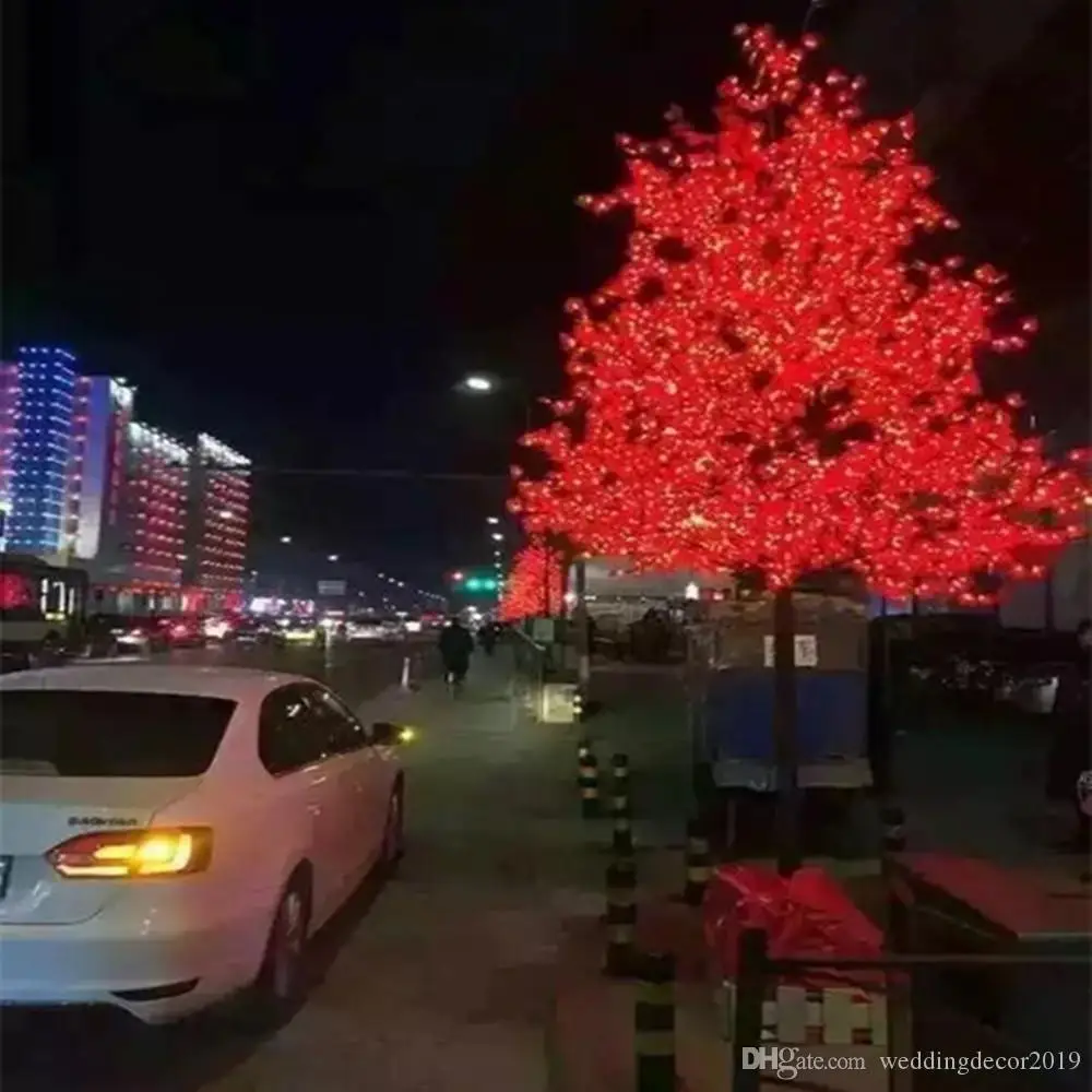Outdoor-LED-Artificial-Cherry-Blossom-Tree-Light-Christmas-Tree-Lamp ...
