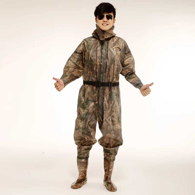 Whole Body Hooded Jumpsuits Men Women Fishing Clothes Anti-Wear ...