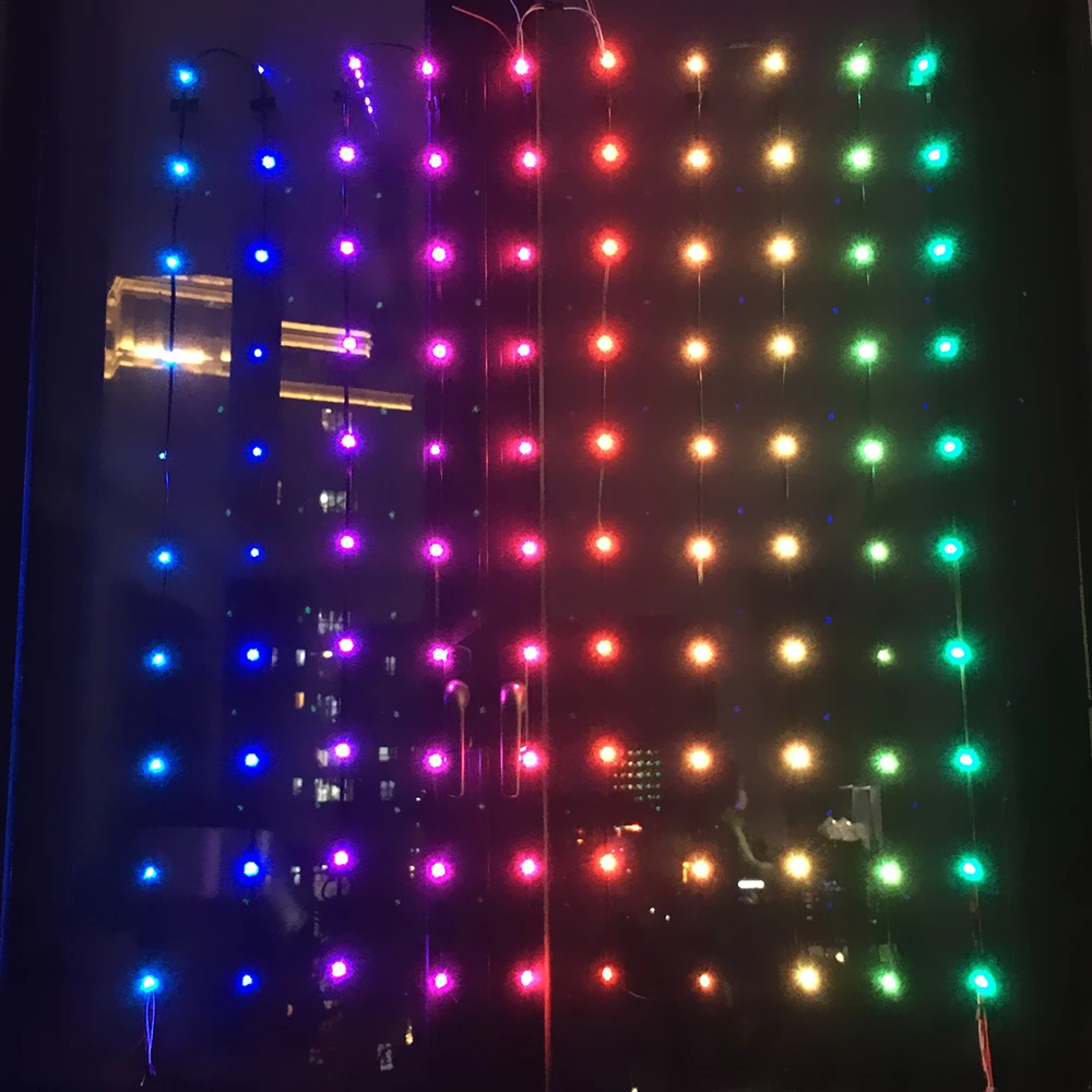 DIY Wifi Matrix Garland on the Window with WS2812B Pixels RGB LED ...