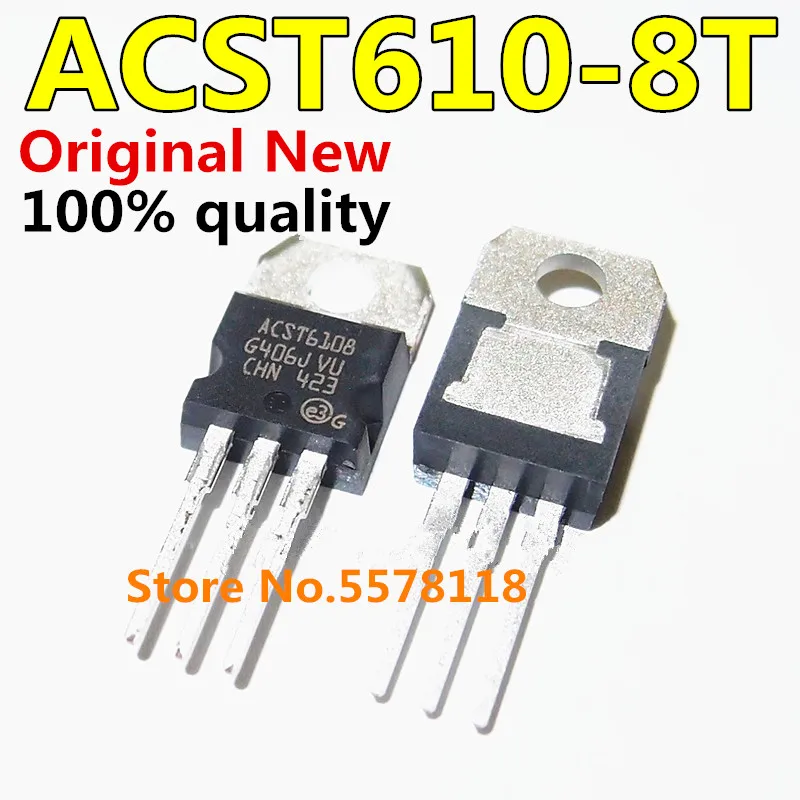10 개/몫 100% 새로운 ACST610 8T ACST6108 TO 220|EL 제품| - AliExpress