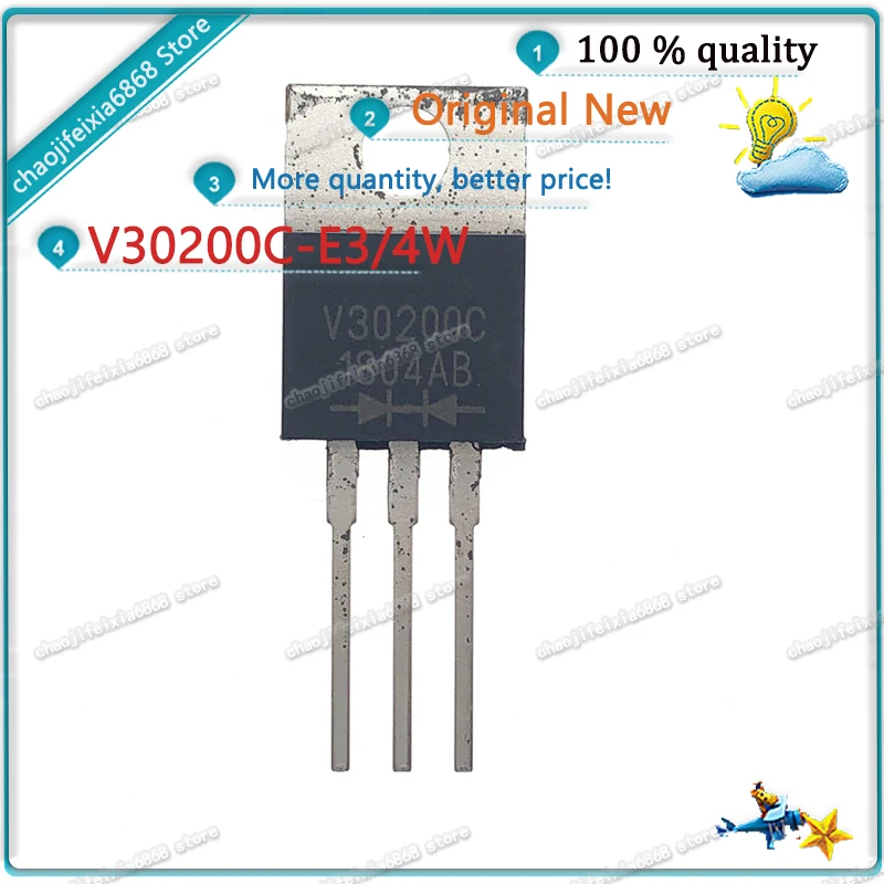 ¡5 unids/lote! V30200C E3/4W V30200C TO 220 30A 200V V30200C E34W doble ...
