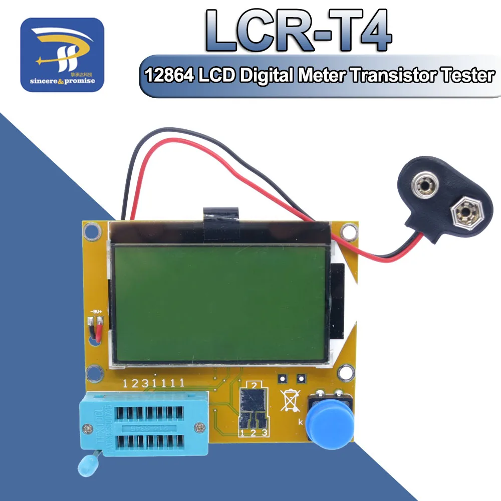 Mega328 M328 LCR T4 12864 LCD Digital ESR Meter LCR led Transistor ...