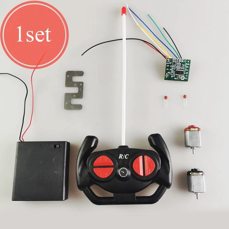 1Set Transmitter+Receiver+Motors+Battery Box Set Remote Controller Kit ...