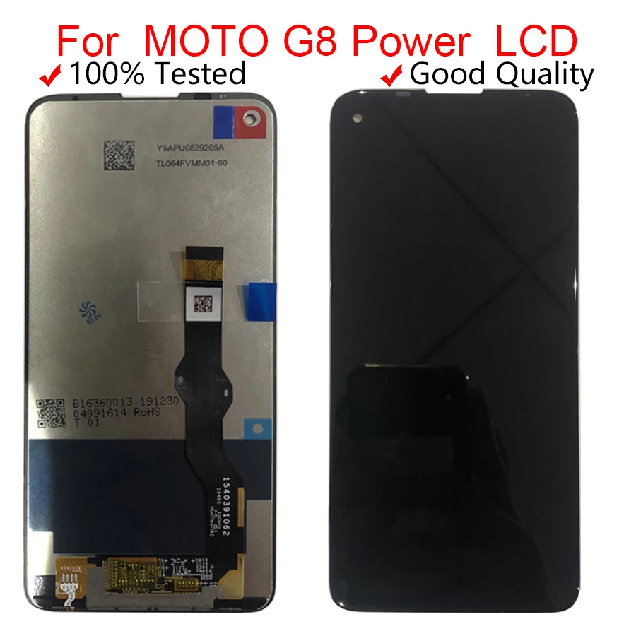 6,4 ''para Motorola Moto G8 Power LCD con montaje de digitalizador con ...