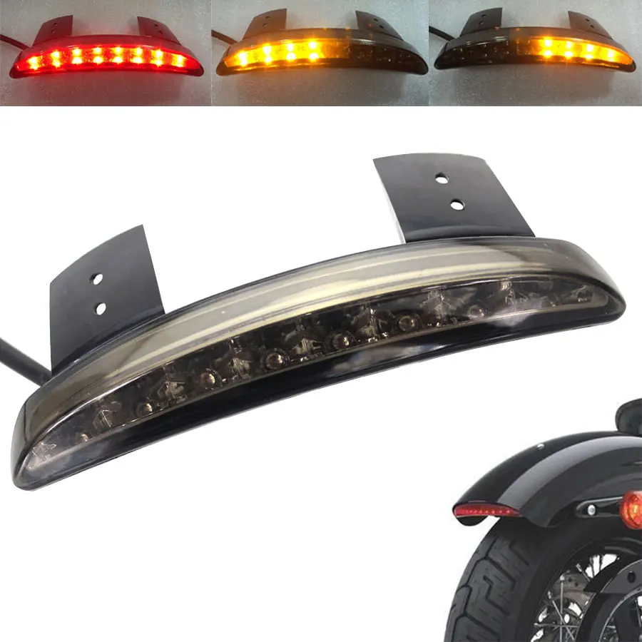 Moto-Accessory-Rear-Fender-Taillight-Edge-LED-Brake-Tail-light-Turn ...