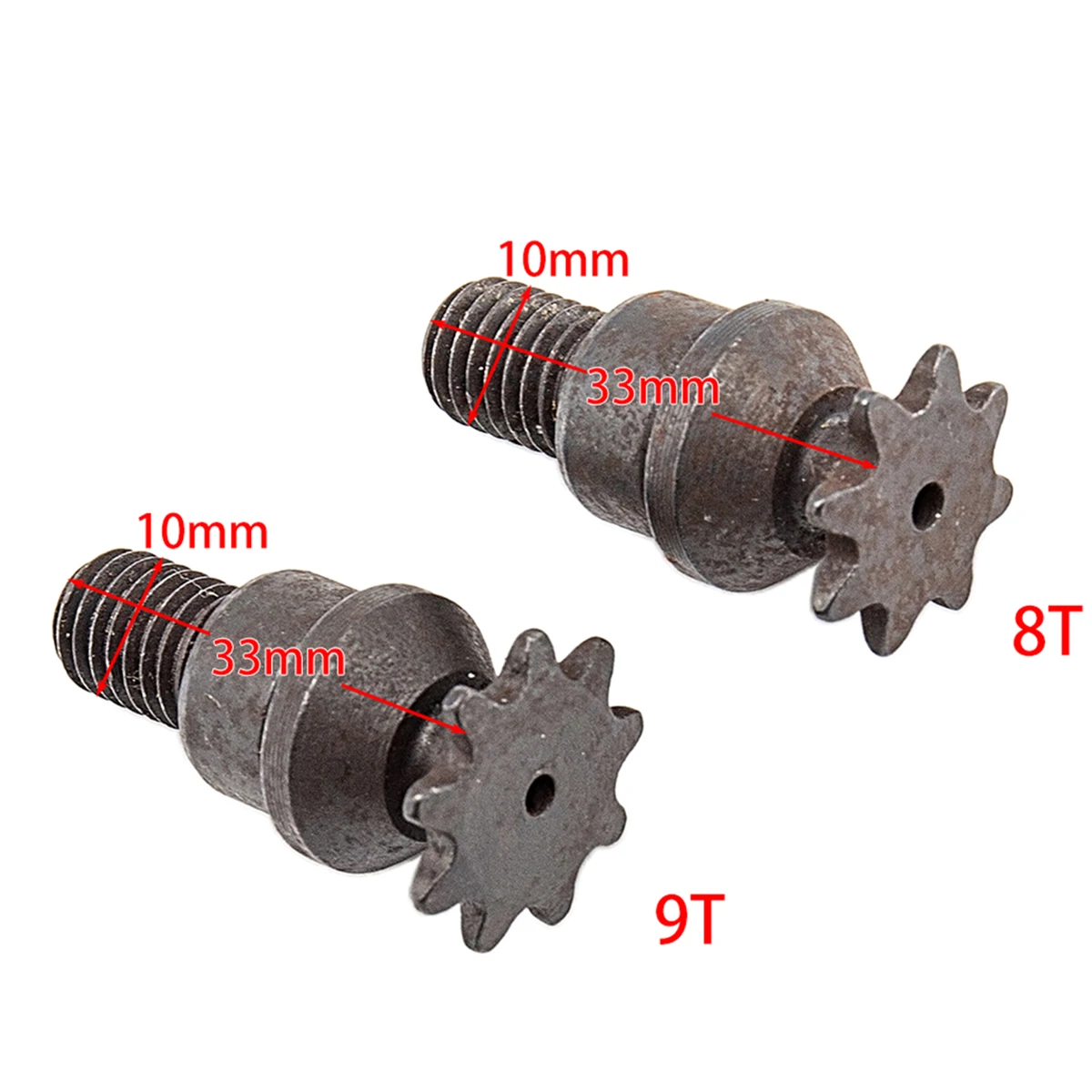 25H T8F 6T 7T 8T 9T Clutch Drum Gear Box Front Chain Sprocket For 2 ...