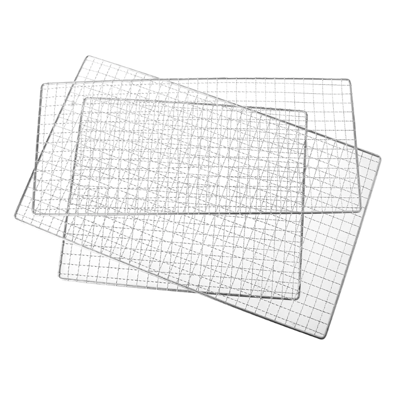Stainless Steel Bbq Barbecue Grill Grilling Mesh Wire Net Outdoor ...
