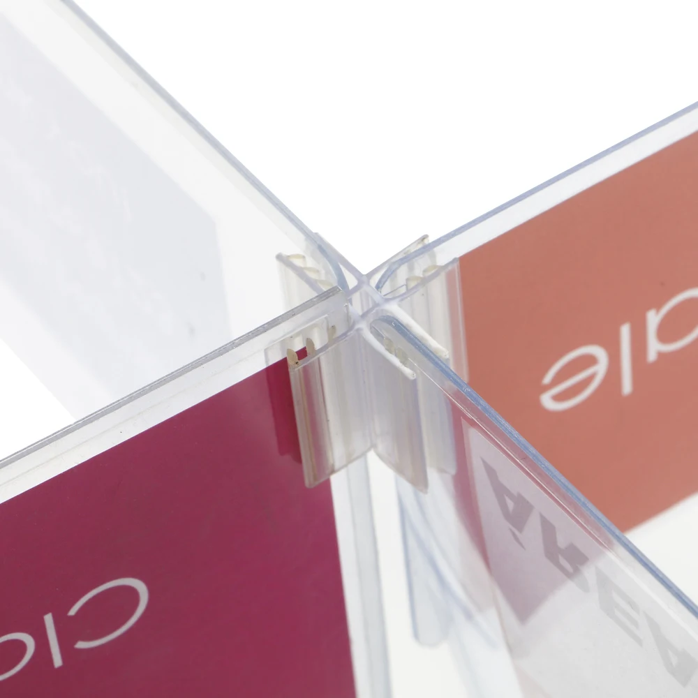4-way Panel Display Construction Label Tag Card Grip Strip Clamp Clips ...