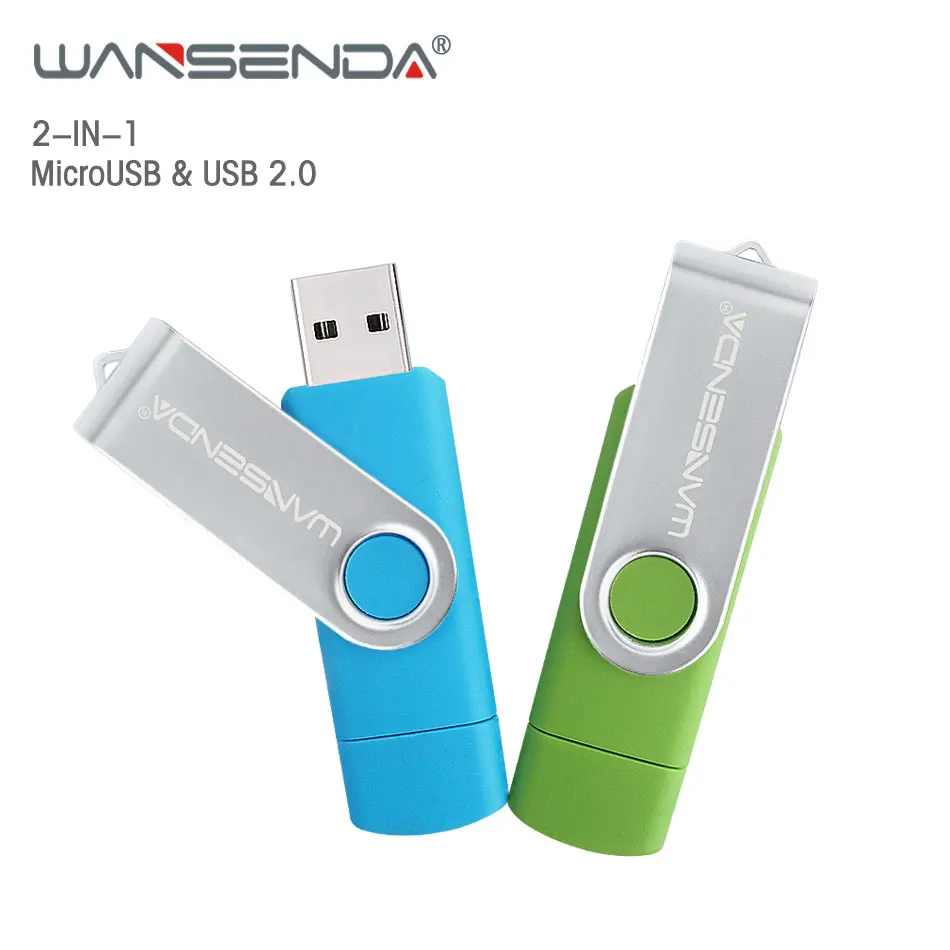 WANSENDA OTG USB Flash Drive 128GB 256GB Pen Drive 16GB 32GB 64GB ...