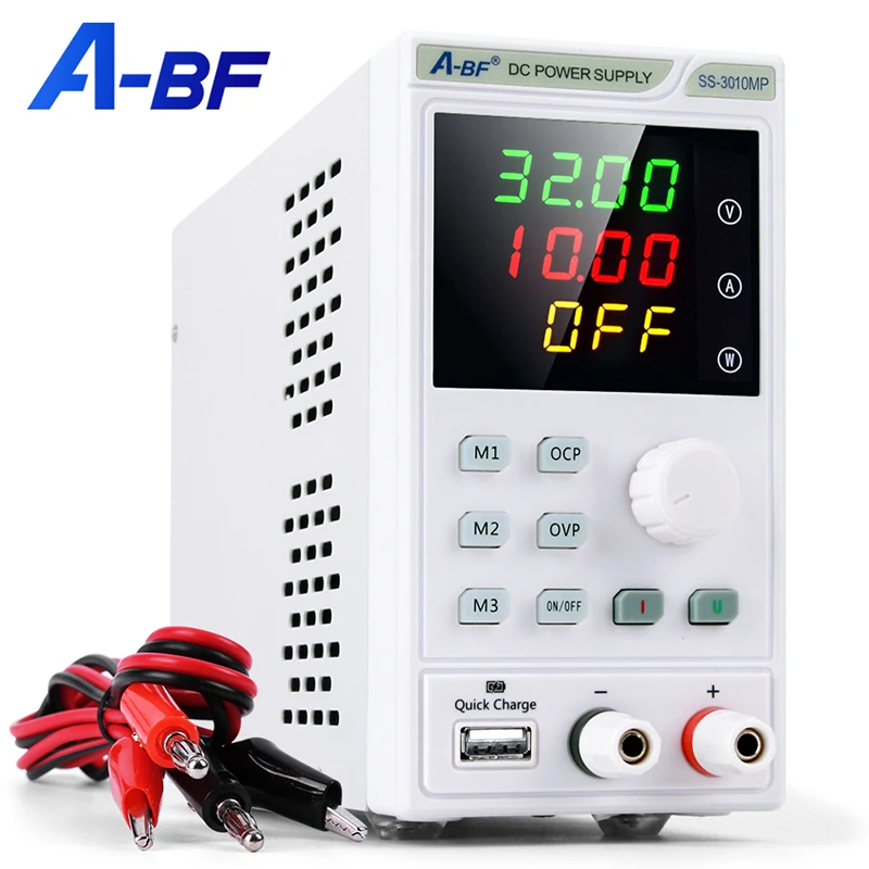 A-bf Dc Regulated Power Supply 30v 10a Programmable Digital Laboratory ...