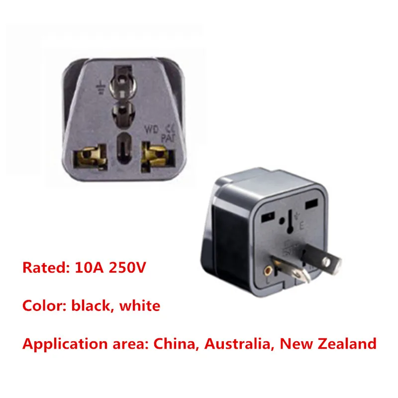 PRISE UNIVERSELLE,EU UAE plug-Black color--Adaptateur De Prise De ...
