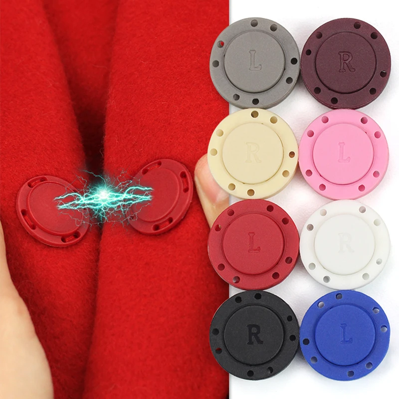 5 Pairs Sewing Button Magnet Stone Invisible Buckle Automatic Magnetic ...