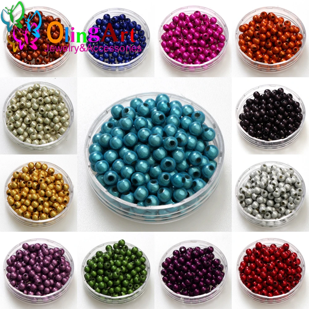 Free Shipping 4/6/8/10mm Mixed Color 3d Illusion Miracle Beads Acrylic ...