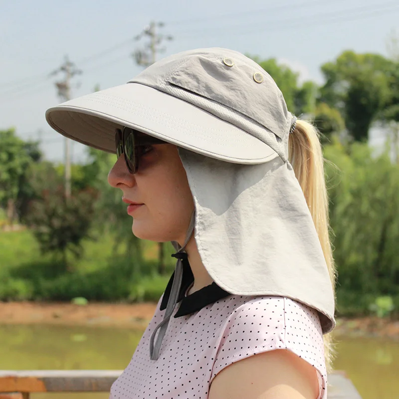 Sun Caps With Neck Flaps