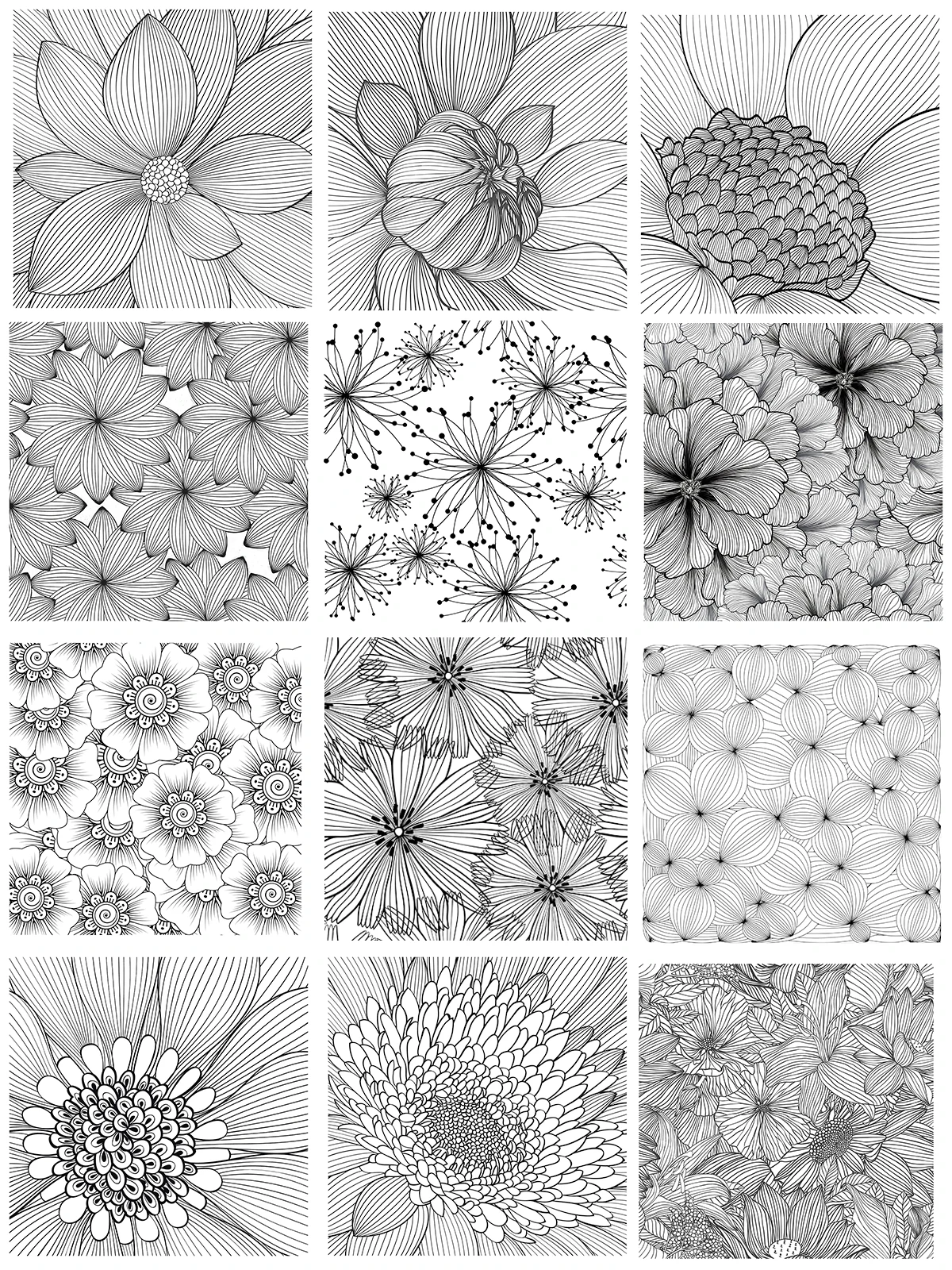 Beautiful-Stamen-Seamless-Pattern-Clear-Stamps-For-DIY-Scrapbooking ...