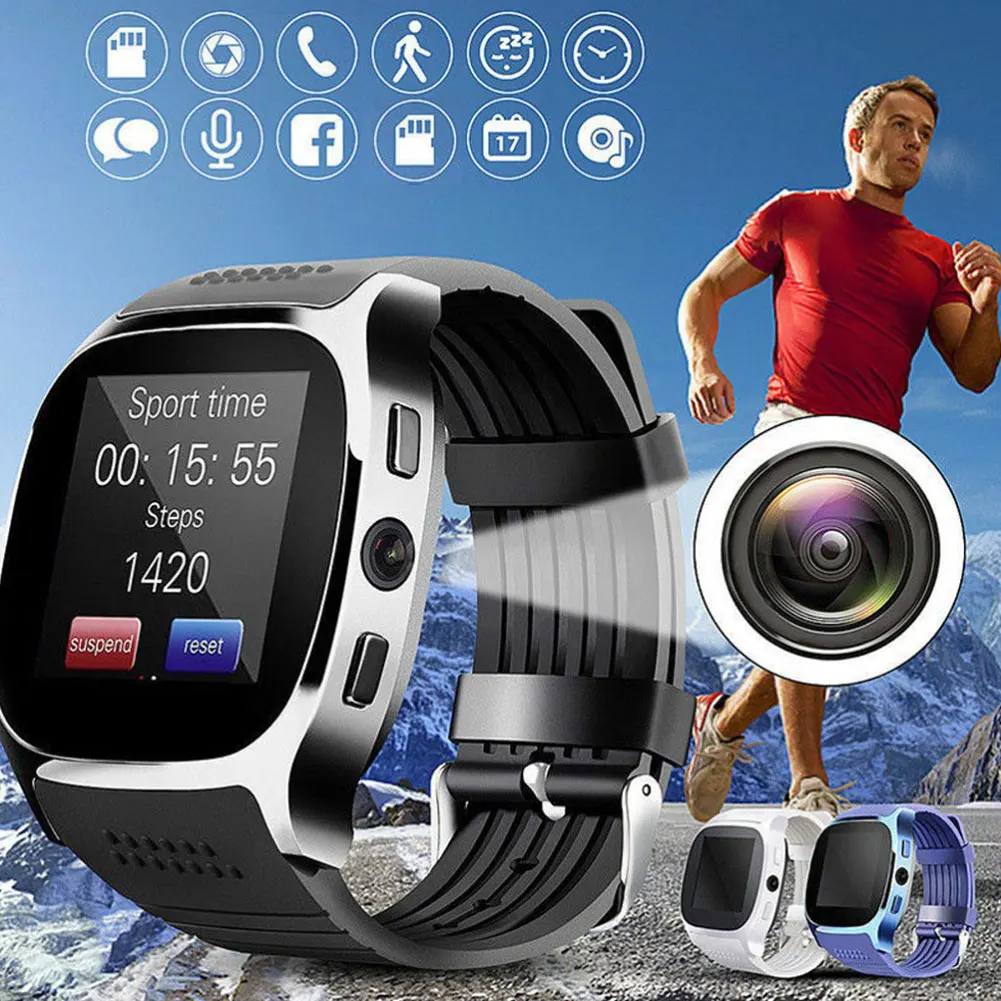 Reloj inteligente T8 con Bluetooth para hombre, dispositivo con ...