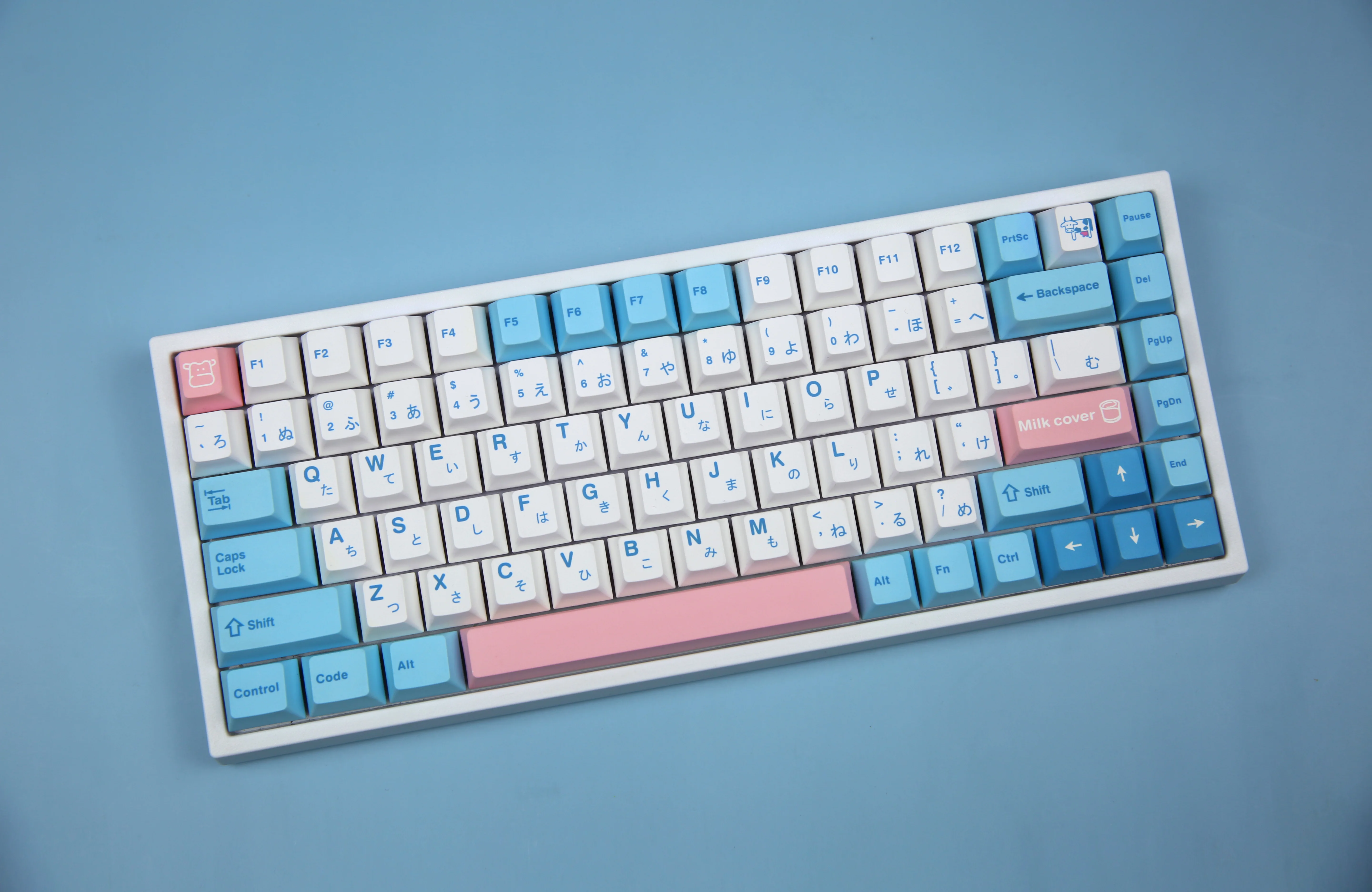 1 Set Sushi Milk Robin Minimalist White Key Caps For Mx Switch ...