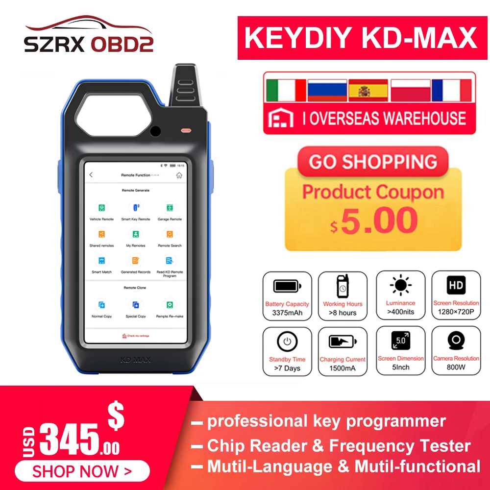 Newest Keydiy Kd Max Car Key Programmer Auto Remote Generator / Chip ...