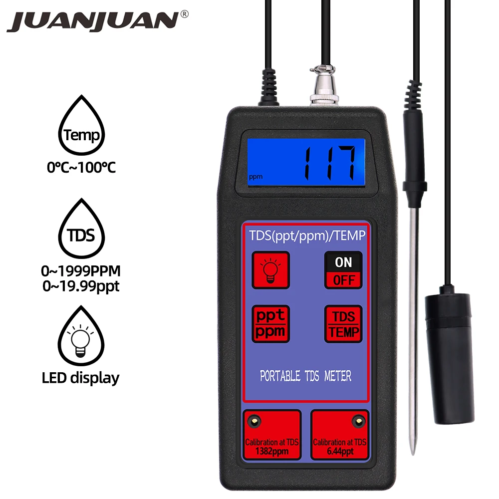 2 in 1 TDS/TEMP Meter TDS 8426 Waterproof TDS Temperature Meter Drink ...