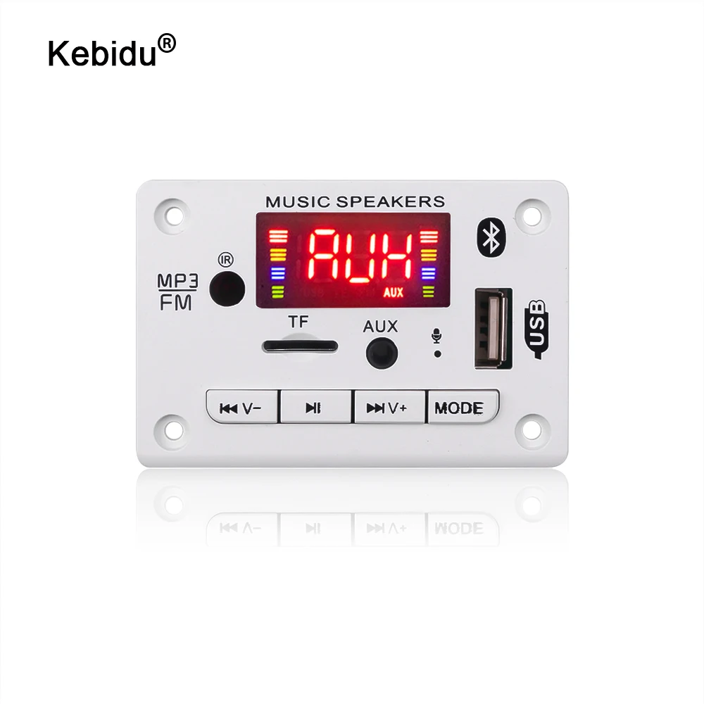 Kebidu 5v 12v Bluetooth 5.0 Hands-free Mp3 Player Decoder Board Car Fm ...