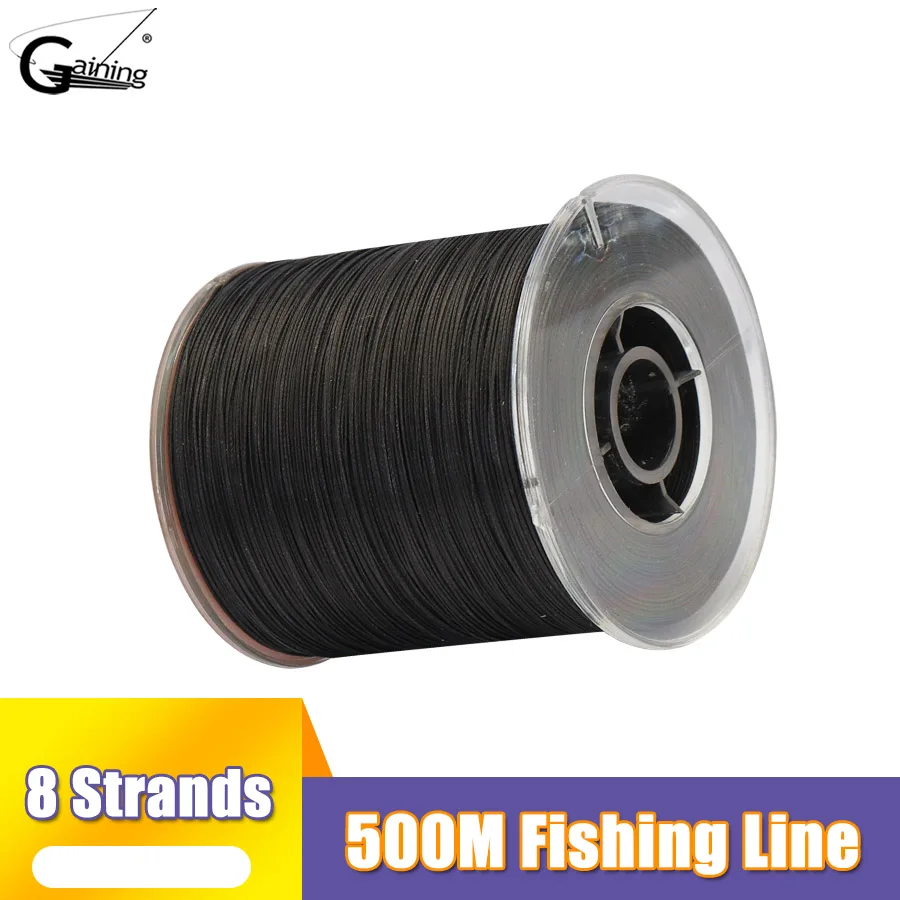 500m trançado linha de pesca x8 fios pe fio multifilament pesca 10lb ...