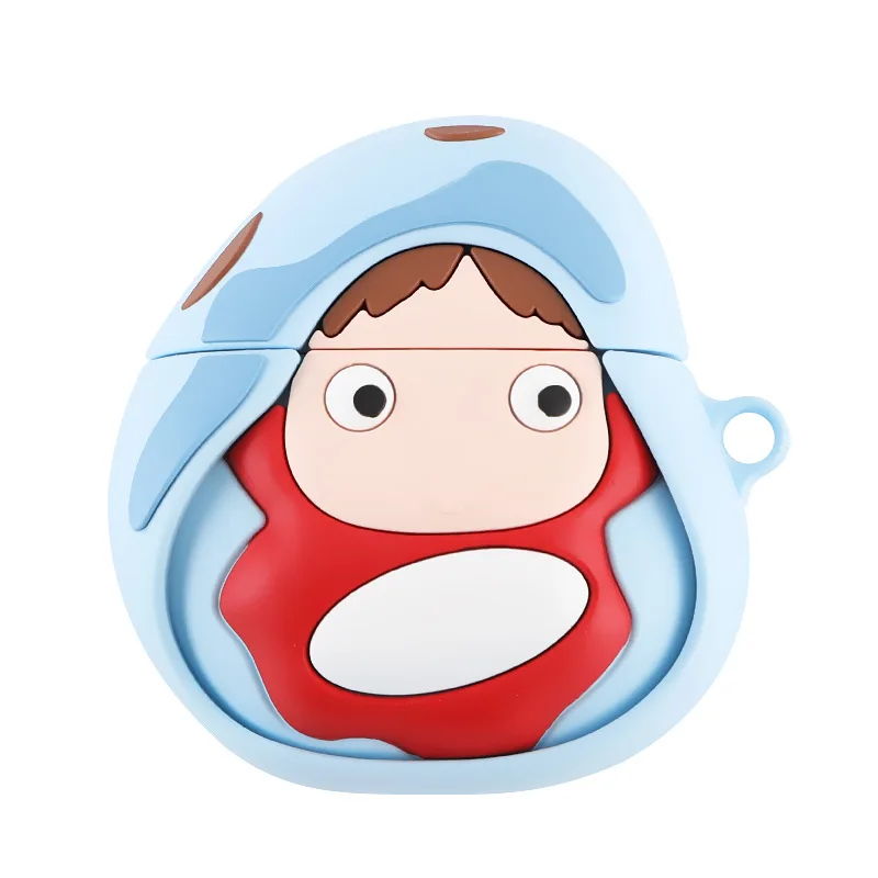 Ponyo Doll Keychain Silicone For Apple Wireless Airpods Case ...