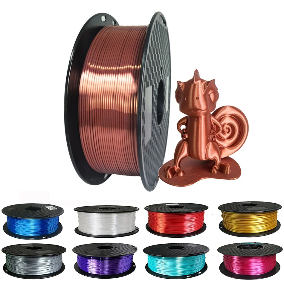 1-75mm-Silk-Pla-Filament-250g-Shiny-Metal-like-0-25kg-Black-Red-etc-19 ...
